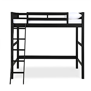 DHP Denver Full Size Loft, White bed