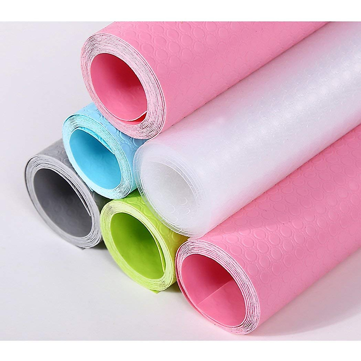 EVA Washable Waterproof Non-Adhesive Shelf Drawer Liner Roll for Refrigerator Kitchen Bathroom Cabinets Drawer Shelves Cupboard (Grey)