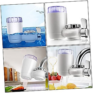 PLAFOPE 2pcs Water Purifier Water Filter Sink House Water Filter Ceramic Water Filter Faucet Water Filter Faucet Filter tap Water Filter Faucet Filtration System Faucet Ceramic Filter