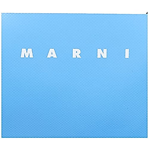 MARNI(マルニ) Tote Bag, Azure+Coffee+Black