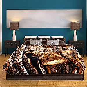 Hiyoko Deer Blanket Warm Throw Blanket, Animal Blanket Mink Blanket Korean Blanket Comfy Blanket, Deer Blankets and Throws Camping; No Lints Blanket No Shedding Blanket Washable Throw Blanket