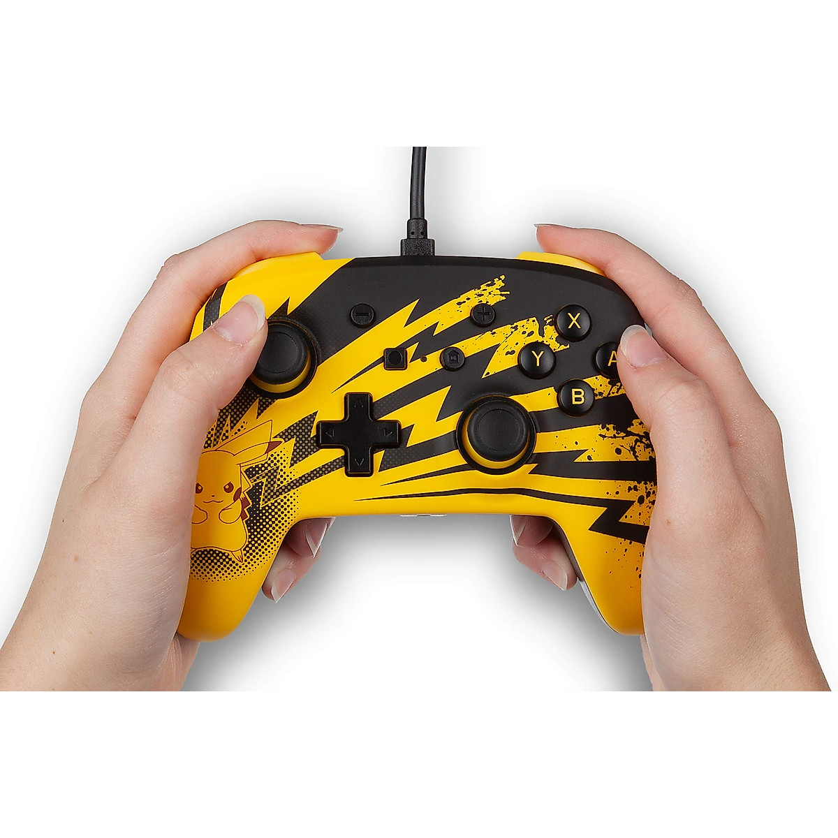 PowerA Pokemon Enhanced Wired Controller for Nintendo Switch - Pikachu Lightning - Nintendo Switch