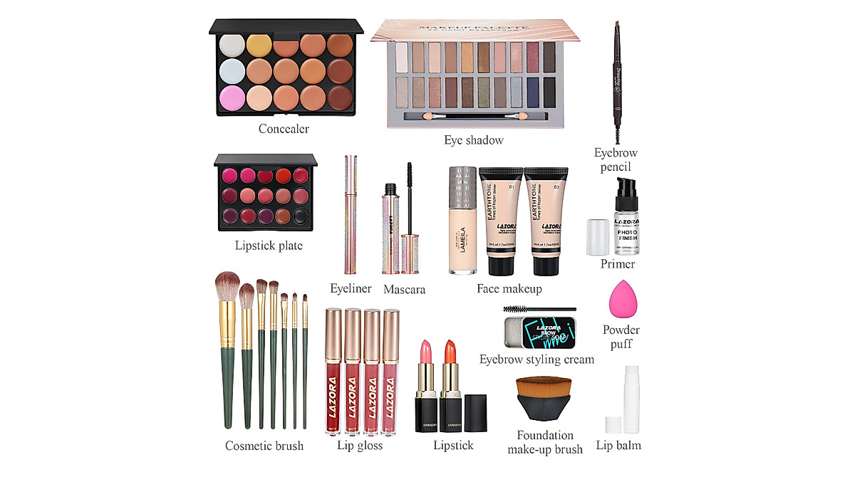 All in One Makeup Kit for Women - Complete Beauty Set & Gift