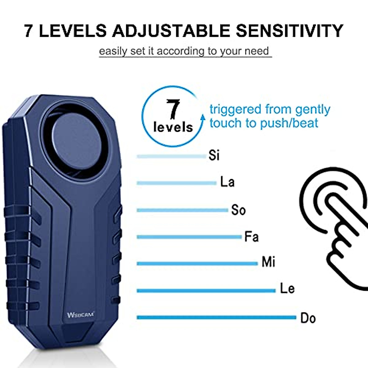 WSDCAM 113dB Bike Alarm Catalytic Converter Alarm Wireless Anti Theft Vibration Motion Sensor Vehicle Security Alarm System Waterproof Motorcycle Alarm Bicycle Alarm with Remote (NO Heat Resistance)