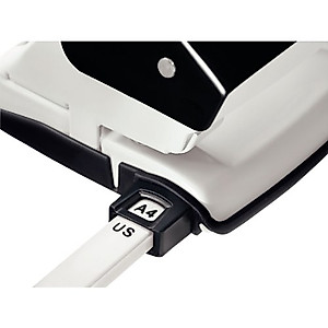 Leitz Hole Punch, 30 Sheets, Guide Bar with Format Markings, Metal, NeXXt Range, 50080095 - Black