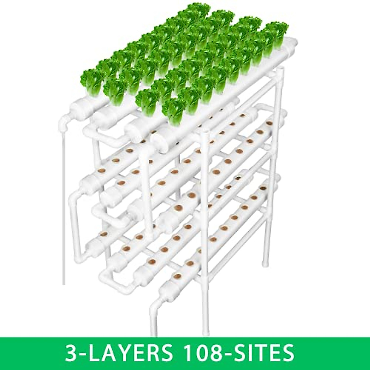 Ryan Hydroponic Grow Kit 3 Layers 108 Holes Plant Sites,Hydroponic ...