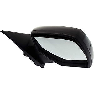 Kool Vue Passenger Side Power Heated Mirror for Chevrolet Silverado 1500 GMC Sierra 1500 2014-2018 Manual Fold Without Signal Light, Blind Spot Light, Memory & Puddle Lamp Paintable