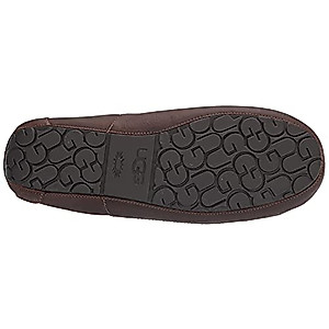 UGG Men's Ascot Slipper, Tan Leather, 10