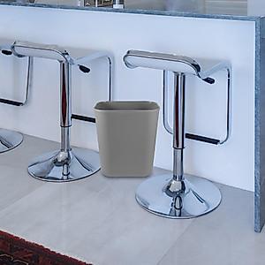 Healvian Plastic Wastebasket,4 Gallon Trashcan Container Bin,Plastic Waste Basket,Garbage Can Bin for Bathroom Bedroom Kitchen