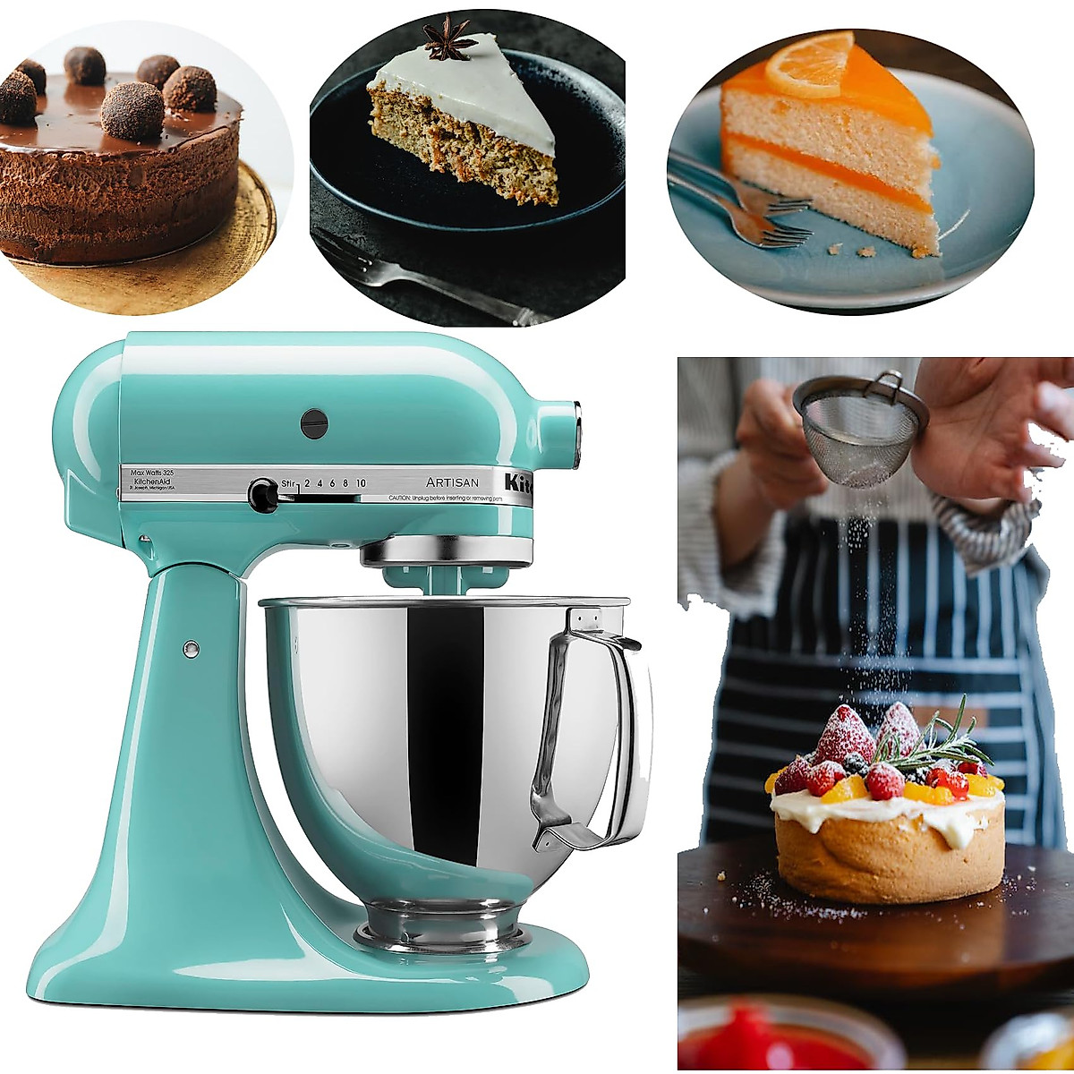 6-Wire Whip Attachment Fits KitchenAid Tilt-Head Stand Mixer Replace K45WW, Stainless Steel, Egg Heavy Cream Beater, Cakes Mayonnaise Whisk