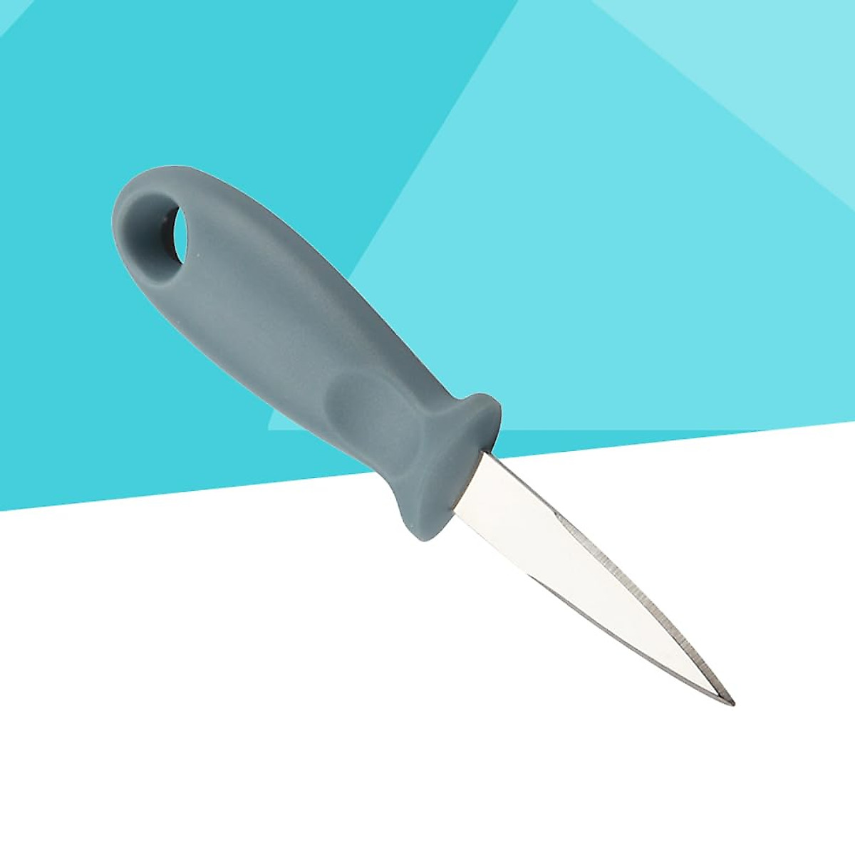 Cabilock Oyster Clam Shucking Knife Stainless Steel Oyster Shucker with Plastic Handle Non-slip Oyster Opener Seafood Opening Tools for Shellfish