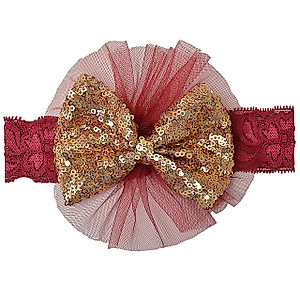 Lilax Baby Girl Newborn Lace Princess Wedding Party Dress Gown 4 Piece Deluxe Set 0-3 Months Red