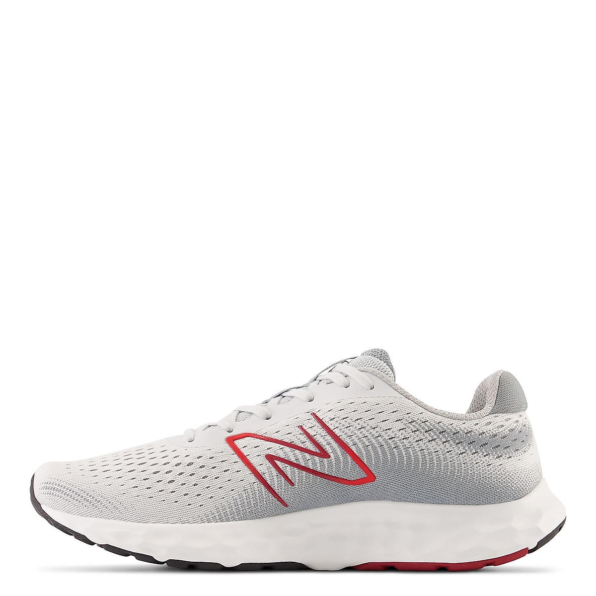 New Balance Men's 520 V8 Running Shoe, Grey/Red, 9.5 Wide