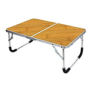 SUNESA Portable Picnic Table Cooking Folding Table with Handle Party Picnic Outdoor Camping Beach Portable Travel BBQ Lightweight Foldable Camping Table (Color : Yellow)