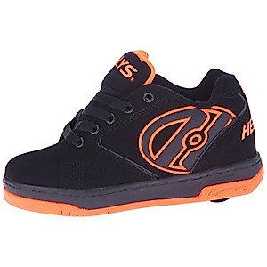 Heelys Kids Propel Skate Shoe, Black/Orange, 5