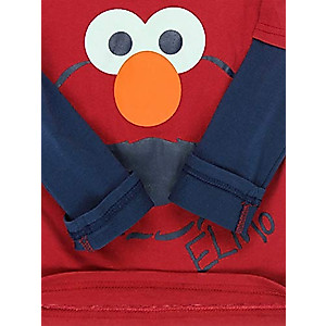 Sesame Street Elmo and Cookie Monster Boys Shirt for Infant and Toddlers Red