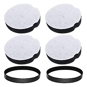 Vacuum Filter for Bissell Powerforce Compact Lightweight Upright Vacuum, Belt for Bissell Powerforce Compact, Fit Model 3508, 2112, 1520, 23T7 Series, Part 1604895/1604896, (6 Pack)