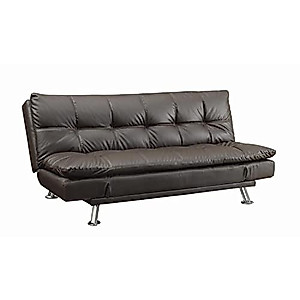 Coaster Home Furnishings Dilleston Sofa Bed in Futon Style Brown