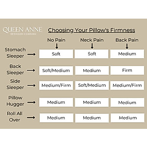 Queen Anne Luxury Hotel Pillows - Two Pack (2) - Majesty Down - Synthetic Down Alternative - Allergy Free Hypoallergenic Bed Pillows - Made in USA (Queen Firm)