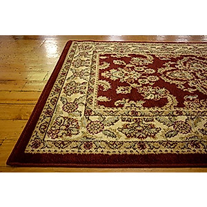 Unique Loom Voyage Collection Traditional Oriental Classic Intricate Design Area Rug (3' 3 x 5' 3 Rectangular, Red/Tan)