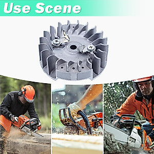 Adefol Flywheel Assembly for HUSQVARNA 445 445E 450 450E Gas Chainsaw #544 11 18-01