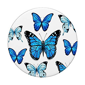 Blue Butterflies Phone Popper PopSockets Swappable PopGrip