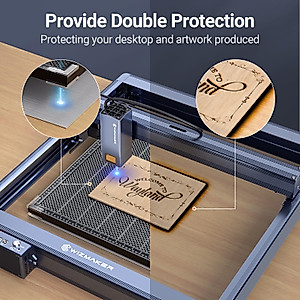 WIZMAKER Honeycomb Laser Bed, 500mmx500mm Honeycomb Working Table Laser Cutter Bed for Laser Engraver Laser Cutting Machine, Fast Heat Dissipation, Smooth Edge Cutting, Black