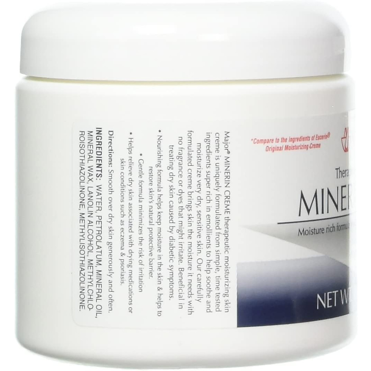 Therapeutic Moisturizing Minerin Creme 16oz for Dry, Sensitive Skin (Pack of 4)
