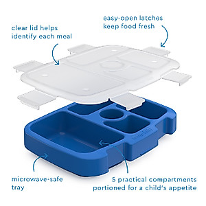 Bentgo Kids Tray with Transparent Cover (Blue)