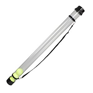 Get Out! Tennis Ball Hopper Tube for 16 Balls - Tennis Ball Pickup Collector Sports Ball Retriever Carrier - 40in, Black