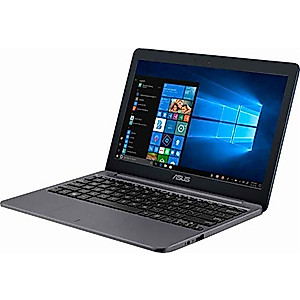 2019 Asus Vivobook 11.6" Thin and Lightweight Laptop Computer, Intel Celeron N4000 up to 2.6GHz, 2GB DDR4 RAM, 32GB eMMC, 802.11AC WiFi, Bluetooth 4.1, USB-C 3.1, HDMI, Star Gray, Windows 10 in S Mode
