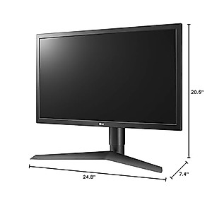 LG 24GL650-B 24 Inch Full HD Ultragear Gaming Monitor with FreeSync 144Hz Refresh Rate and 1ms Response Time, Black