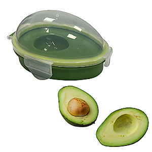 LIFTATAPA Avocado Saver Holder, Reusable Avocado Keeper, Food Crisper Storage Box Fruit Keeper Avocado Storage Container to Keep Your Avocados Fresh for Days (Green)