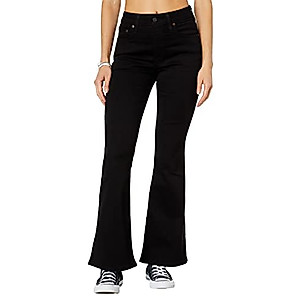 Levi's Women's 726 High Rise Flare Jeans, (New) Soft Black, 26 Regular