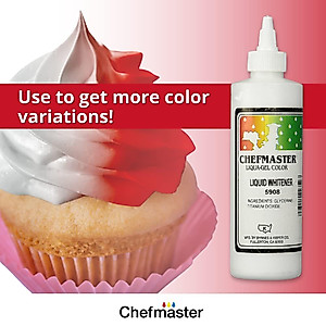 Chefmaster Liquid Whitener Food Color, 16-Ounce, White