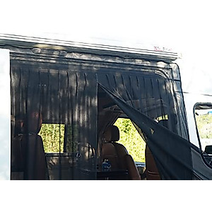 mucol Sliding Door Magnetic Vans Screen for Sprinter Camper and Other Campervans，Easy Install, Magnetics on All Four Sides for Van Life Essentials, Magnetic Closure, 83"(H) x 63"(W)