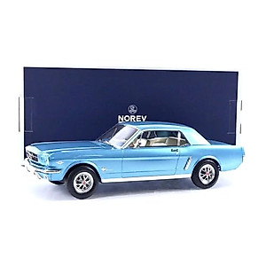 Norev - for Mustang Hard Top Coupe - 1965-1/18, Turquoise Metallic