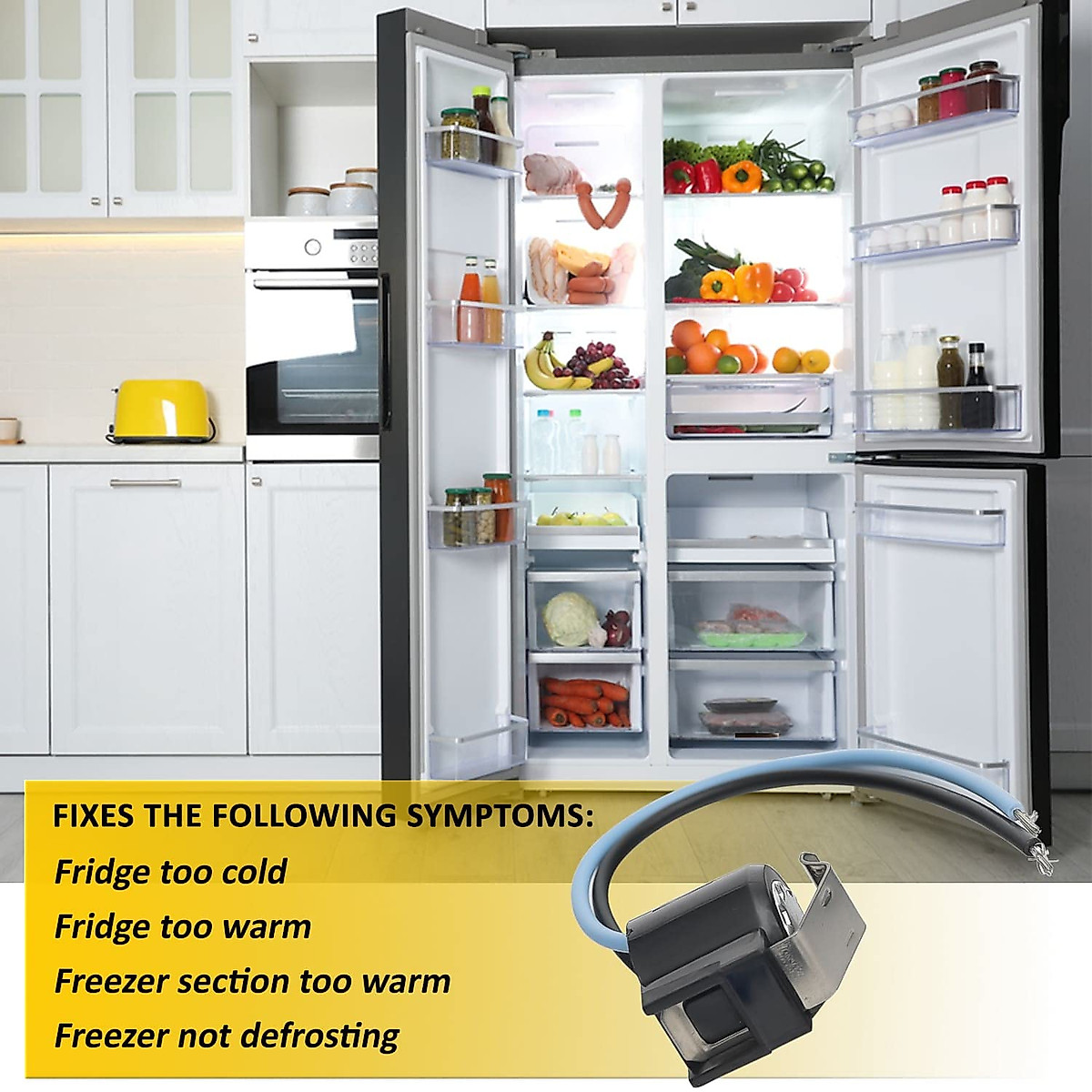 5303918214 Refrigerator Defrost Thermostat by Seentech - Exact use for Frigidaire Kenmore Electrolux - Replace Part Number AP2150145 PS469522 AH469522 EA469522, 75303918214, 892545