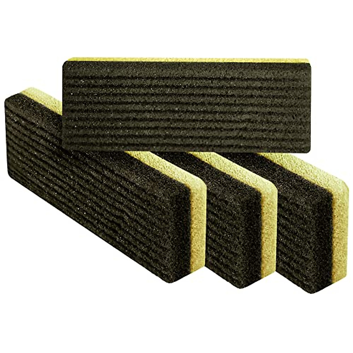 Love Natural Pumice Stone for Feet - Ultimate 2-in-1 Scrubber and Professional Exfoliating Rock for Feet Hands Body Care - Pumice Stone for Dead Skin & Callus Removal (Black)