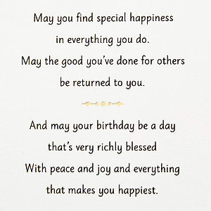 Hallmark Golden Thread Birthday Card (A Birthday Wish)