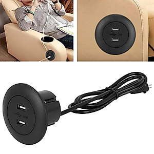 NDNCZDHC Sofa Dual USB Charger, Power Socket Dual USB Phone Charging Ports or Power Recliner Chair, Electric Sofa, Phone Charging Port for Home