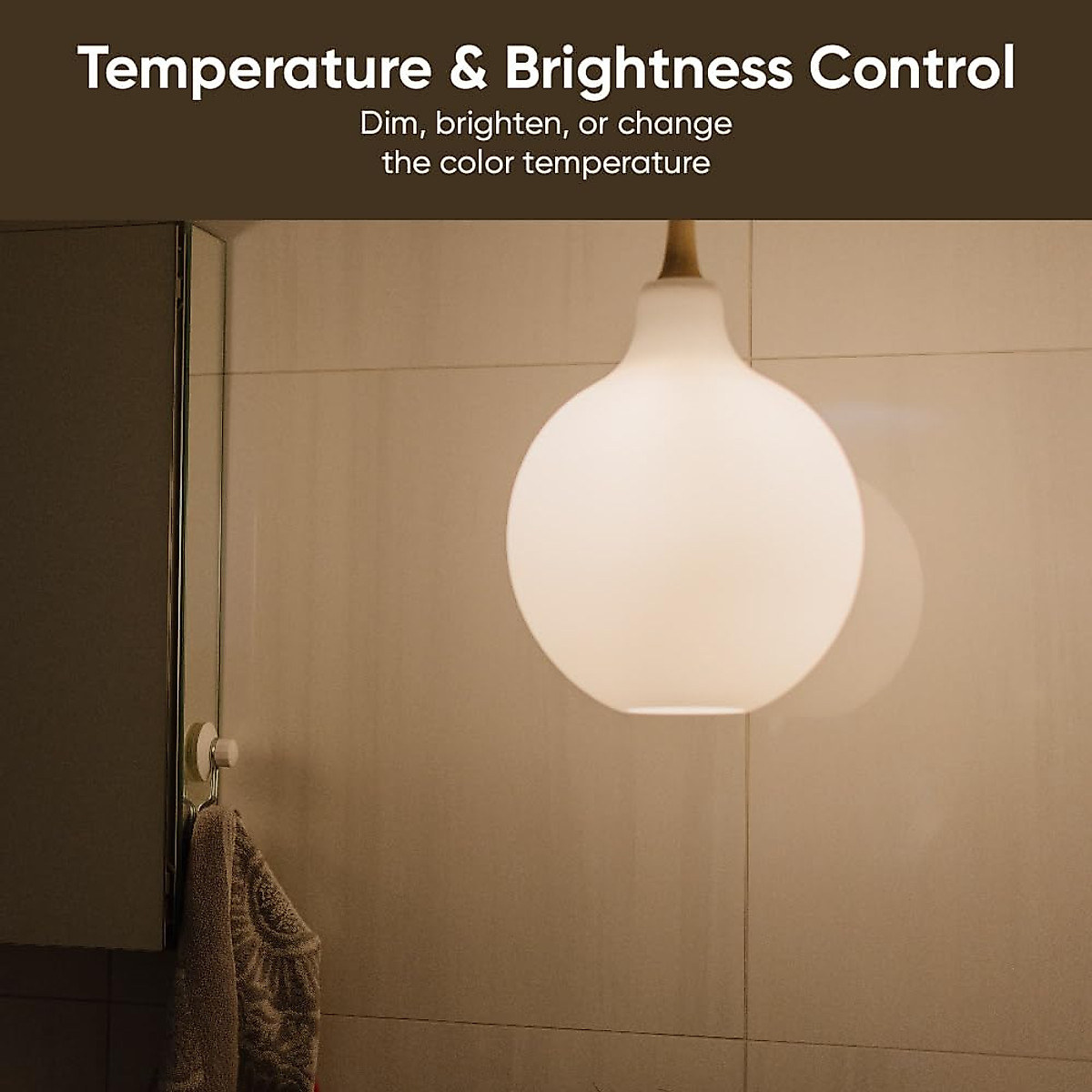 Wyze Bulb White, 800 Lumen, 90+CRI WiFi Tunable-White A19 Smart Light Bulb, Compatible with Alexa and Google Assistant, Two-Pack