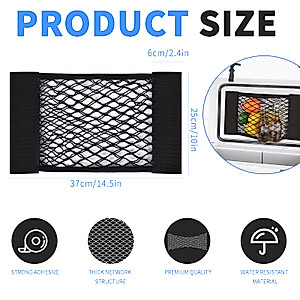 Olaismln 2 Pack Cooler Storage Nets, Camping Ice Bag Organizer for Dry Storage Compatible with YETI Cooler, RTIC Cooler and Other Cooler Accessories, Durable Cooler Organizer Insert