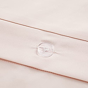 SERTA Simply Clean Ultra Soft 3 Piece Hypoallergenic Stain Resistant Pleated Duvet Cover Set, Full/Queen, Blush