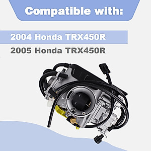 Carburetor for 2004 2005 Honda TRX450R TRX 450R Carb Assembly Replaces 16100-HP1-673