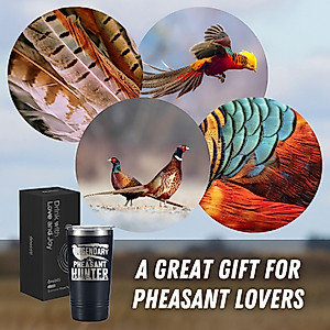 Onebttl Pheasant Hunting Gifts for Men, Tumbler Travel Coffee Mug, Stainless Steel Insulated with Lid 20oz/590ml