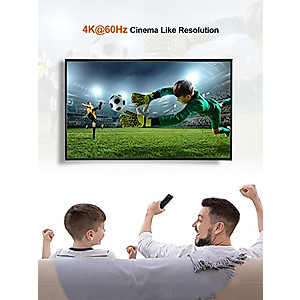 CableCreation 4K HDMI Cable, 6 Feet Upward Angle 270 Degree Vertical Right 4K HDMI Cable, Support 4K Ultra HD, 3D Video, Ethernet, Audio Return Channel, Black