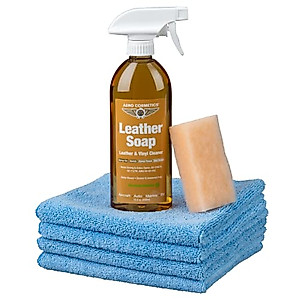 Aero Cosmetics Leather Cleaning Kit, Aircraft Quality for Your Car, Boat, RV, Motorcycle and Furniture 16oz