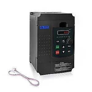 SZCY LLC AC 220V/2.2KW Variable Frequency Drive, 12A VFD Inverter Frequency Converter for Spindle Motor Speed Control (Single-Phase Input, 3 Phase Output)