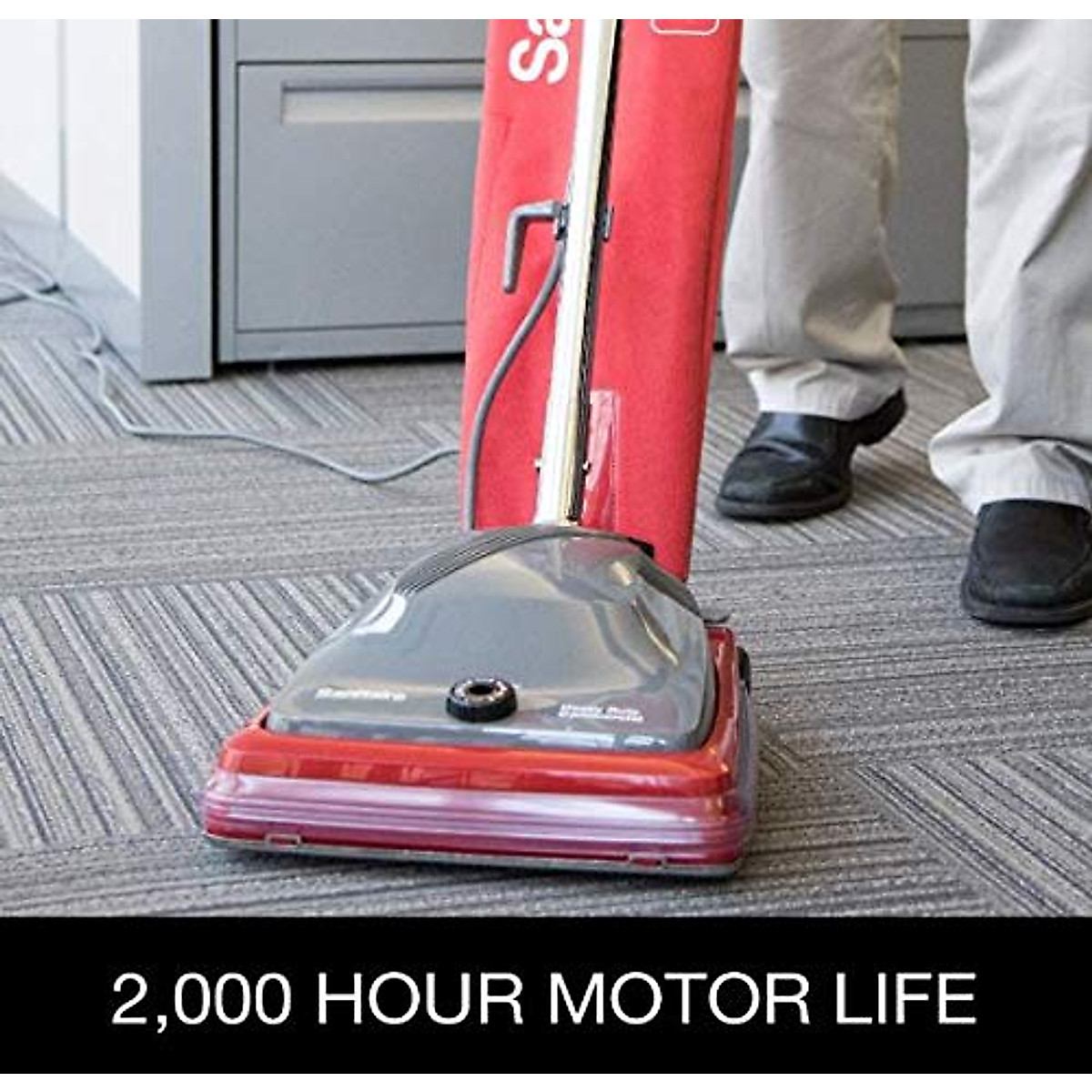 Sanitaire TRADITION Upright Commercial Bagged Vacuum, SC684G Red